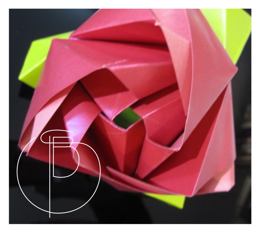Origami-Rose1 – Drehscheibe Gitti Schwetz